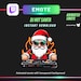 ANIMATED + STATIC DJ Santa Clause Emote for Twitch, Streamer, Gaming ...