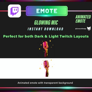 Animated Golden Microphone Emote for Twitch (digital Download) - Etsy