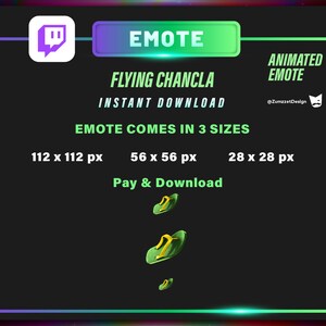 Animated Flying Chancla Emote for Twitch (digital File) - Etsy