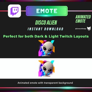ANIMATED Alien Disco Ball Emote for Twitch, Streamer, Gaming, Streaming ...