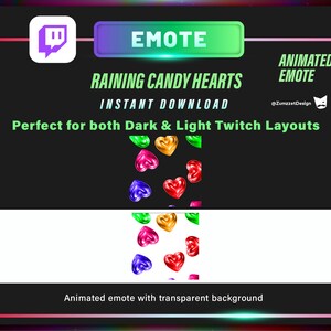 Animated Raining Heart Emote for Twitch (digital Zip File) - Etsy