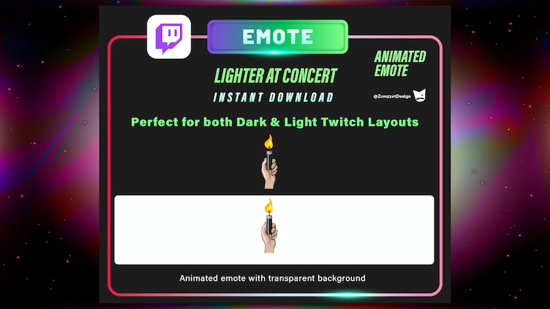 ANIMATED Lit Lighter Emote for Twitch, Streamer, Gaming, Emotes, Stream ...