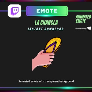 ANIMATED La Chancla Emote for Twitch, Streamer, Gaming, Streaming ...