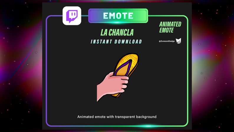 Animated La Chancla Emote for Twitch (digital Zip File) - Etsy