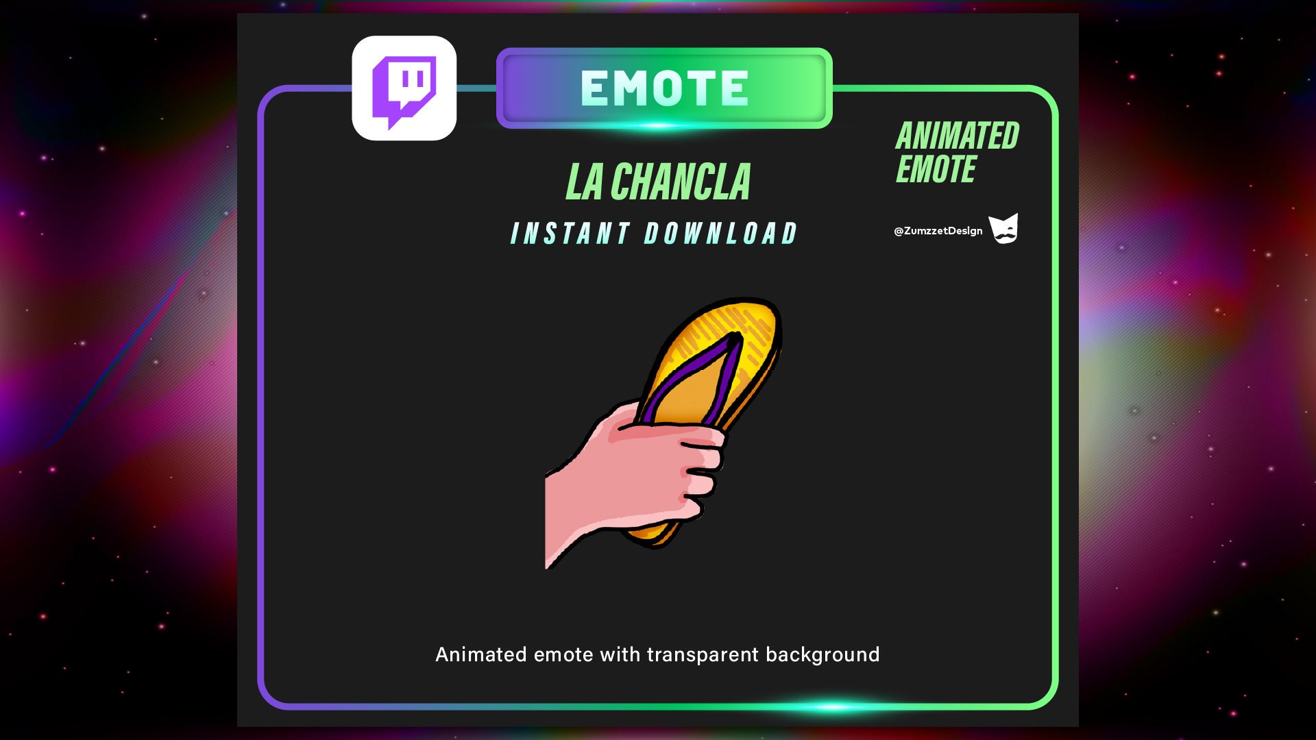 ANIMATED La Chancla Emote for Twitch, Streamer, Gaming, Streaming ...