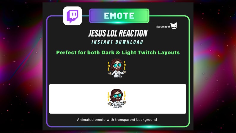 ANIMATED Jesus Emote for Twitch, Streamer, Gaming, Streaming,stream ...