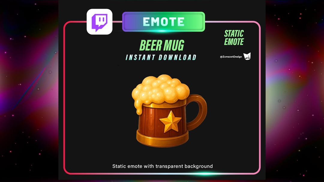 Beer Mug Twitch Emote Set: Static Tavern RPG Streamer Emotes (digital ...