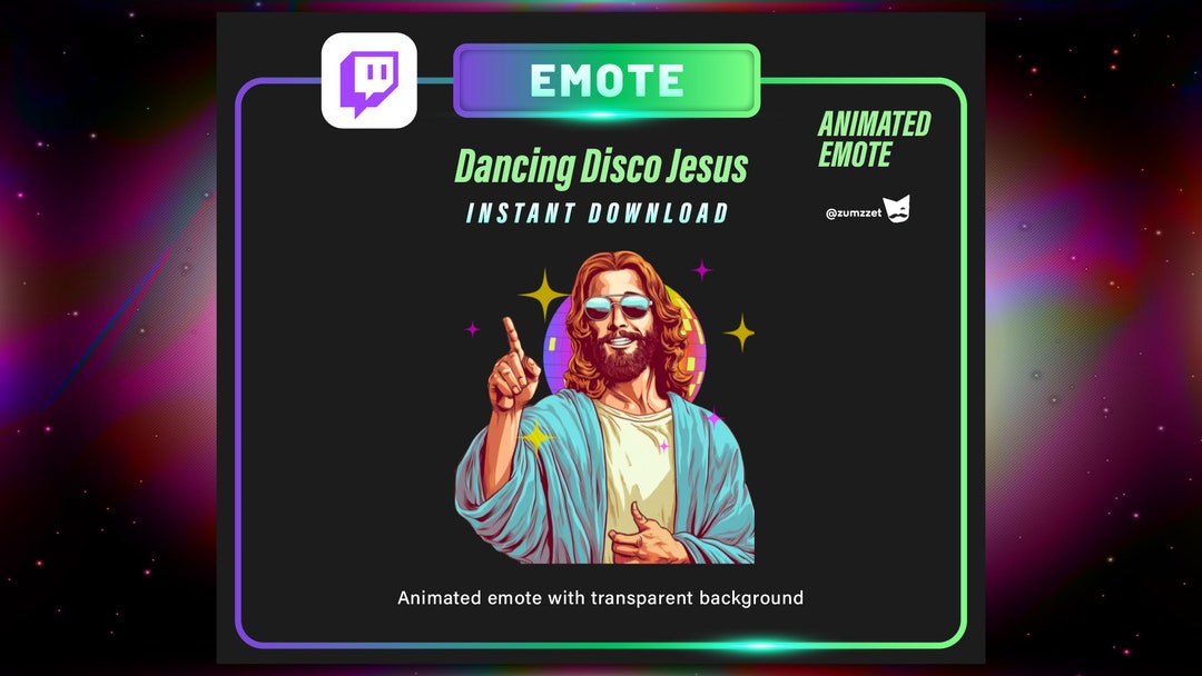ANIMATED Jesus Emote for Twitch & Discord, Streamer, Gaming, Streaming ...