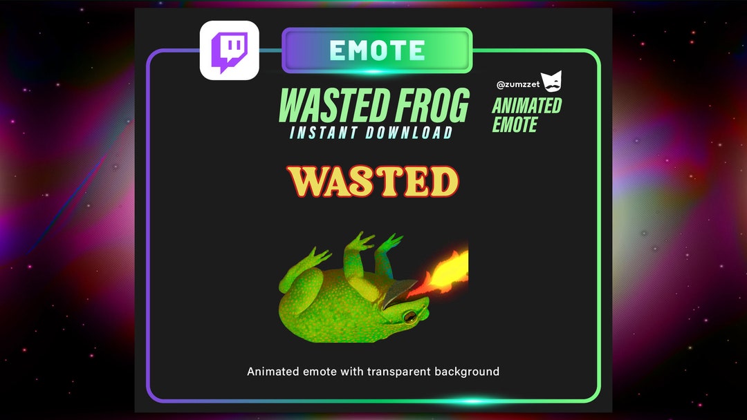Animated Wasted Frog Emote for Twitch (digital File) - Etsy