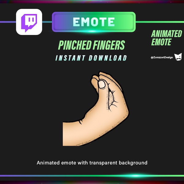 Pinched Finger Emote - Etsy