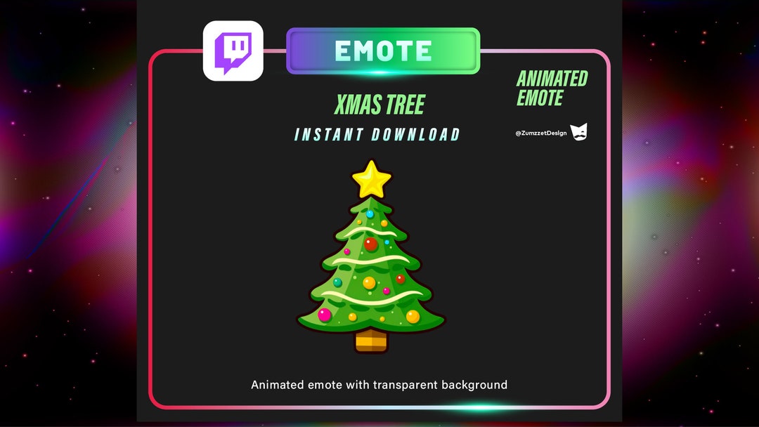 ANIMATED Xmas Tree for Twitch, Streamer, Gaming, Streaming,stream ...