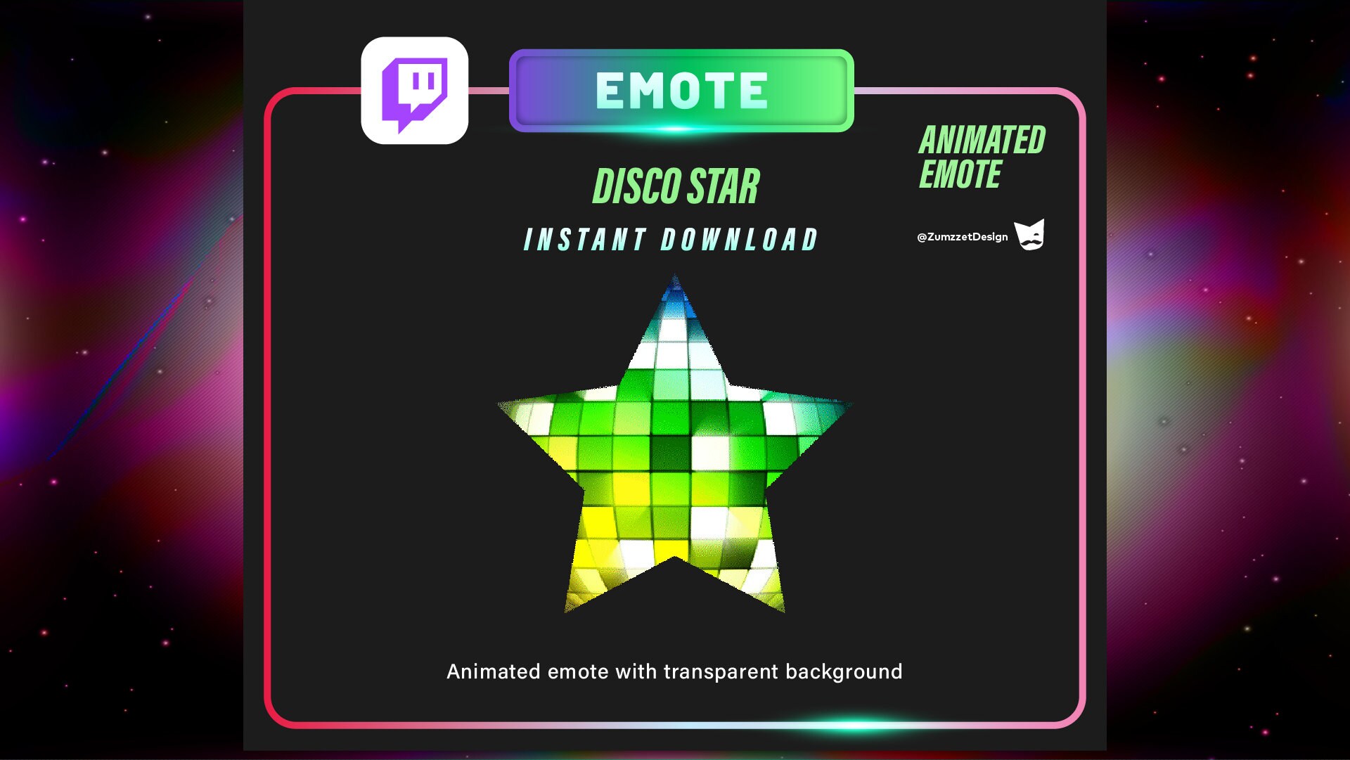 Animated Disco Ball Star Twitch Emote (digital Download) - Etsy Canada