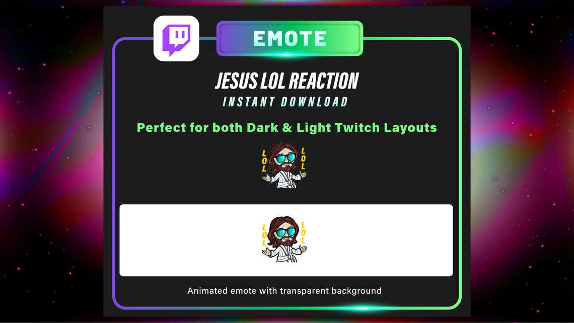 ANIMATED Jesus Emote Set for Twitch/discord Streamer - Etsy