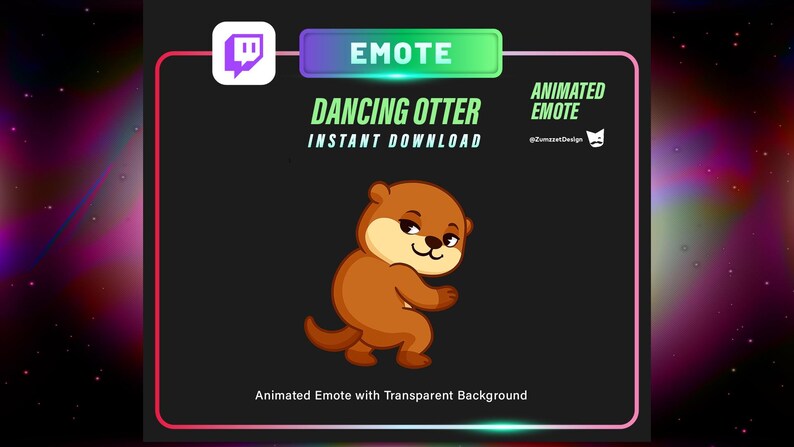 Animated Dancing Otter Twitch Emote (digital Download) - Etsy