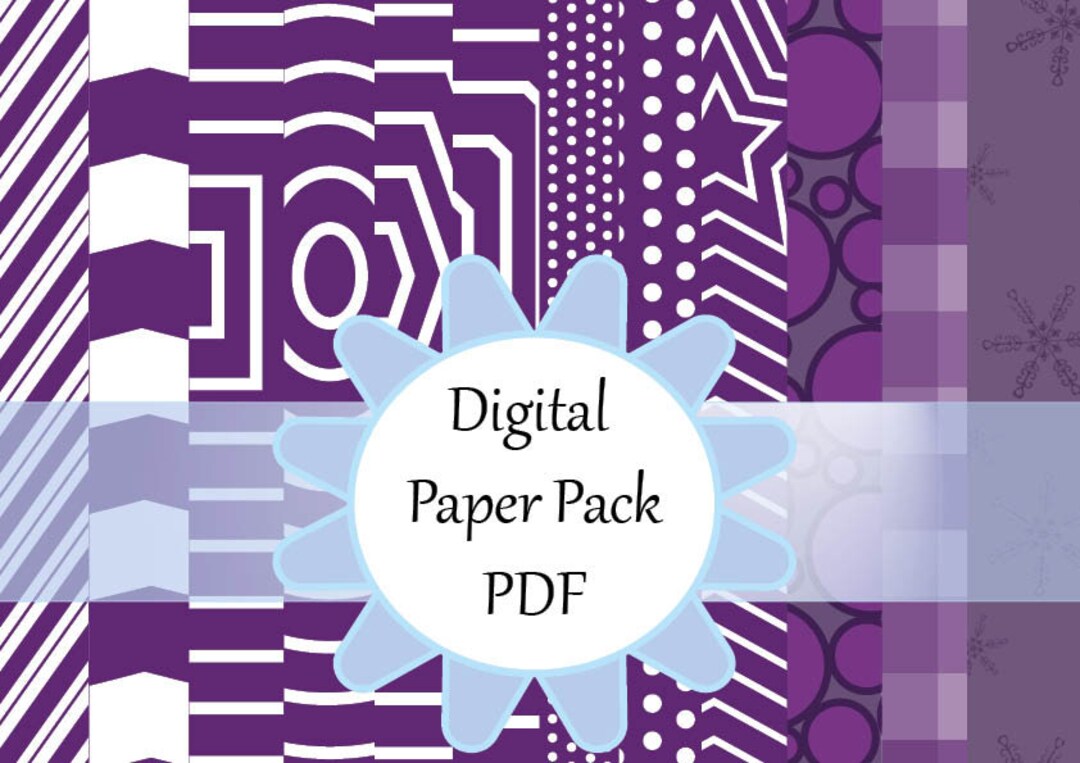 Purple Simple Designs Digital Pdf Paper - Etsy