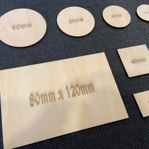 Custom Model Bases - Various Shapes and Sizes for Miniatures and ...