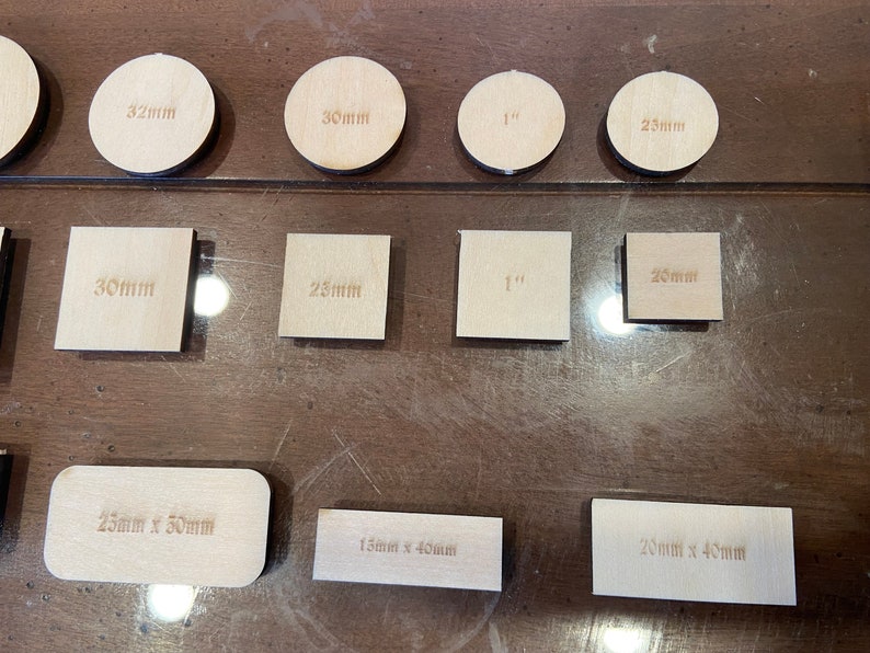 Custom Model Bases - Various Shapes and Sizes for Miniatures and ...