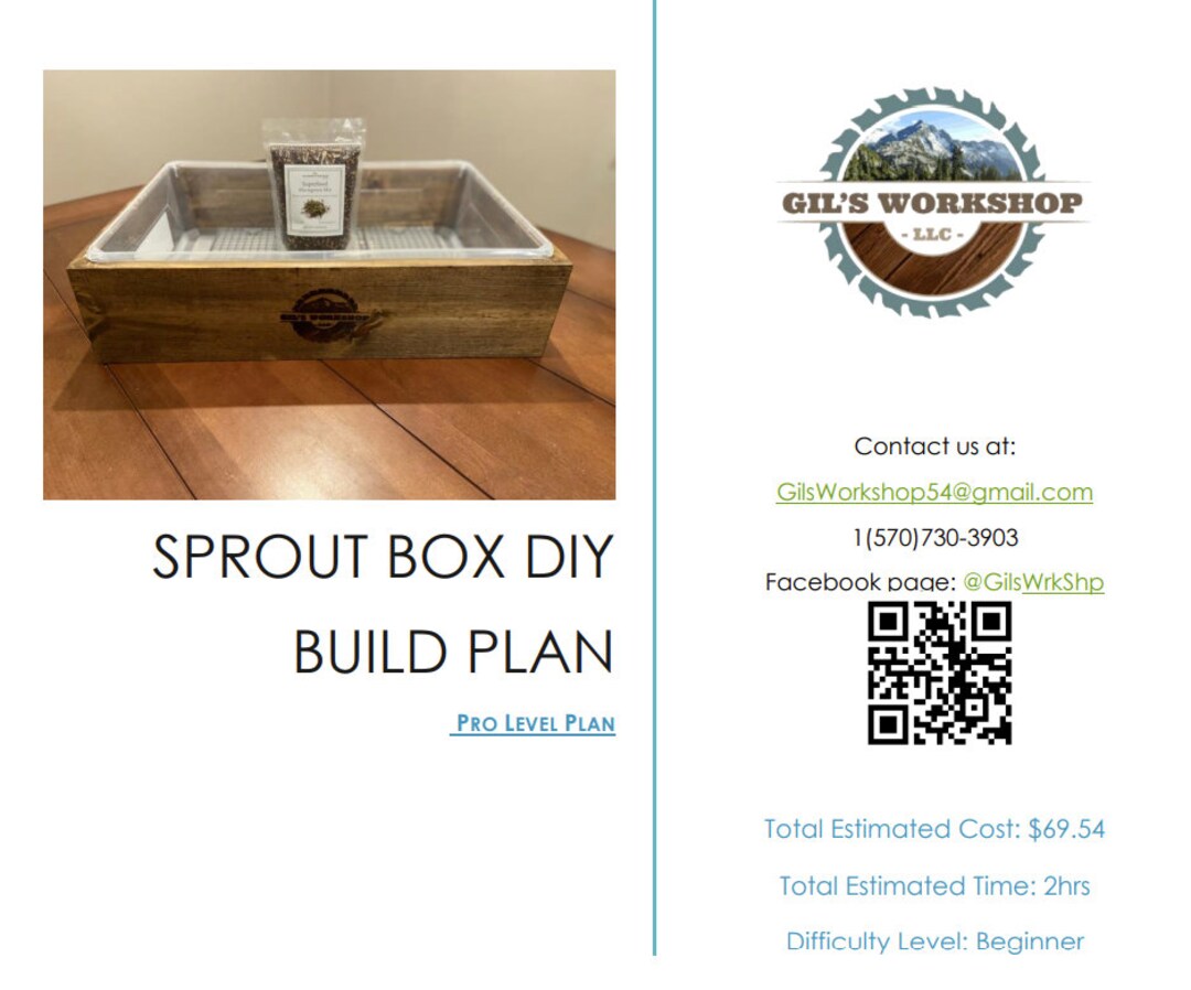 Sprout Box DIY Build - Pro Plan + Drawing Package - Etsy