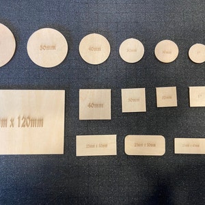 Custom Model Bases - Various Shapes and Sizes for Miniatures and ...
