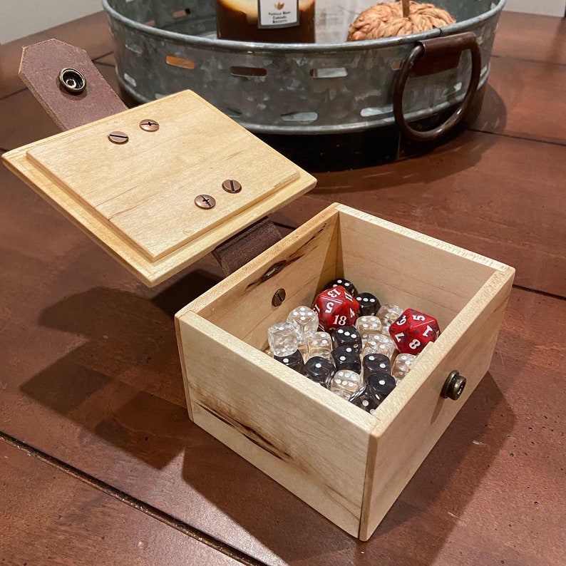 MTG Card Deck/dice Box W/ Leather Strap - Etsy