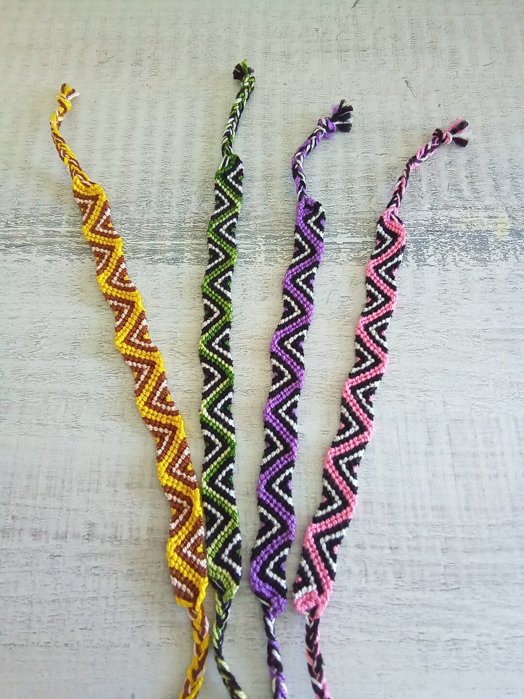 Brazilian Tricolor Triangle Bracelet, Friendship Bracelet - Etsy