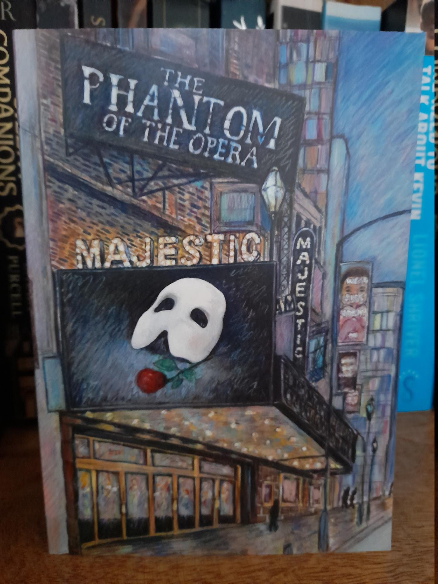 A6 Greetings Card With Artwork Depicting the Broadway Phantom of the ...