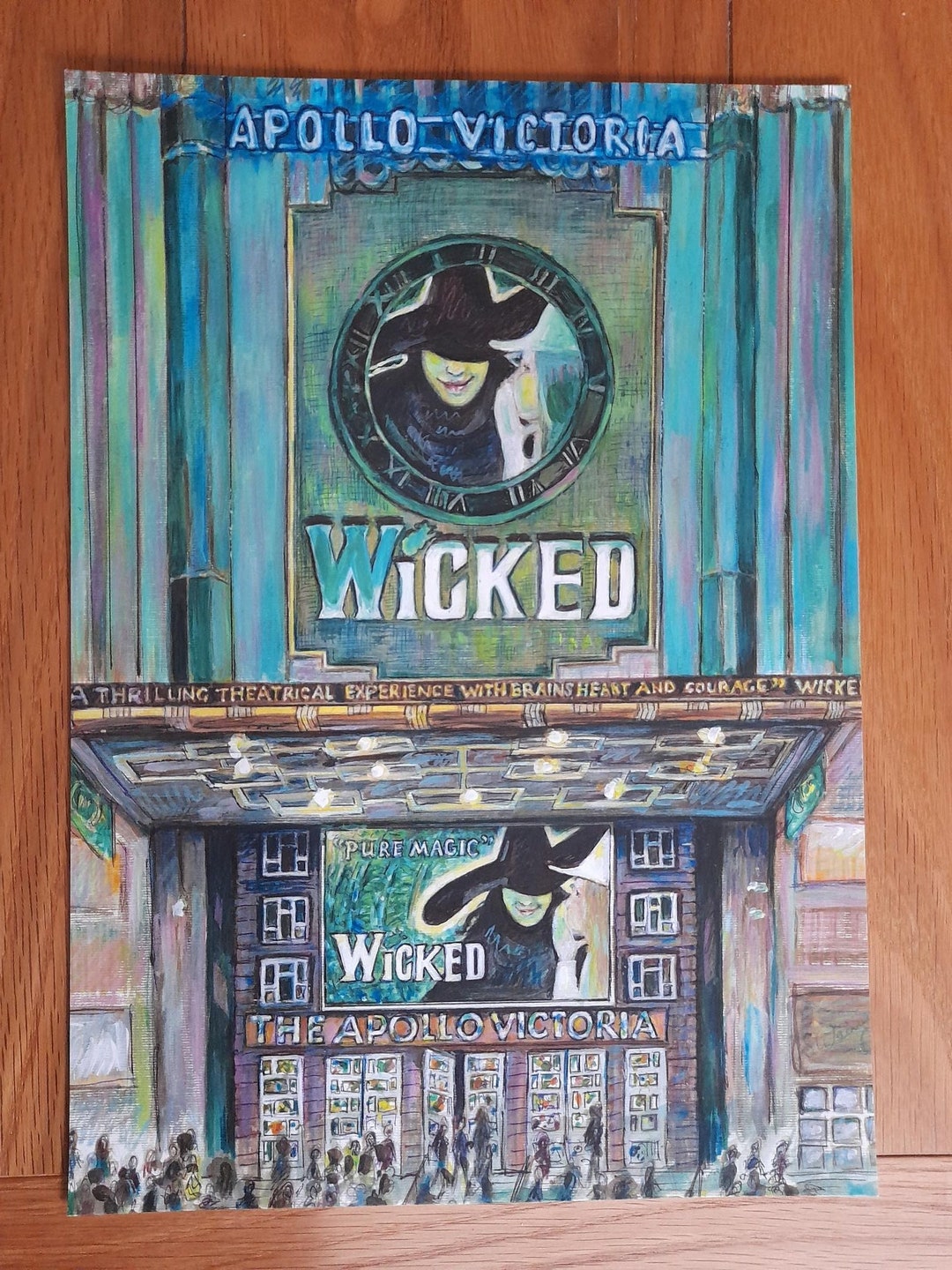 A3 Print Depicting Wicked the Musical - Etsy