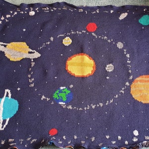 Tunisian Solar System Blanket Crochet Pattern - Etsy