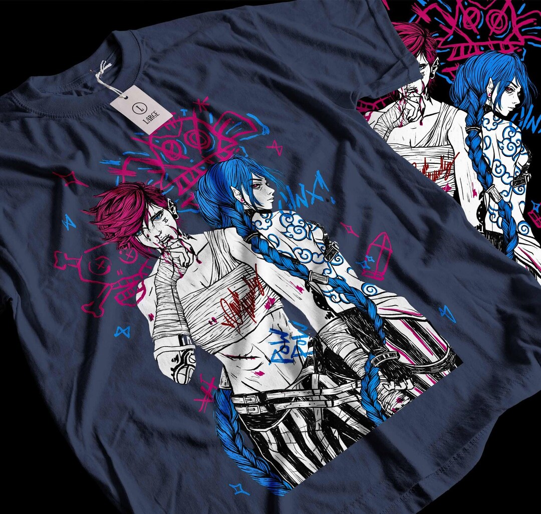 Jinx Arcane T-shirt, Gaming Shirt, Gaming Legend Apparel, Video Game ...