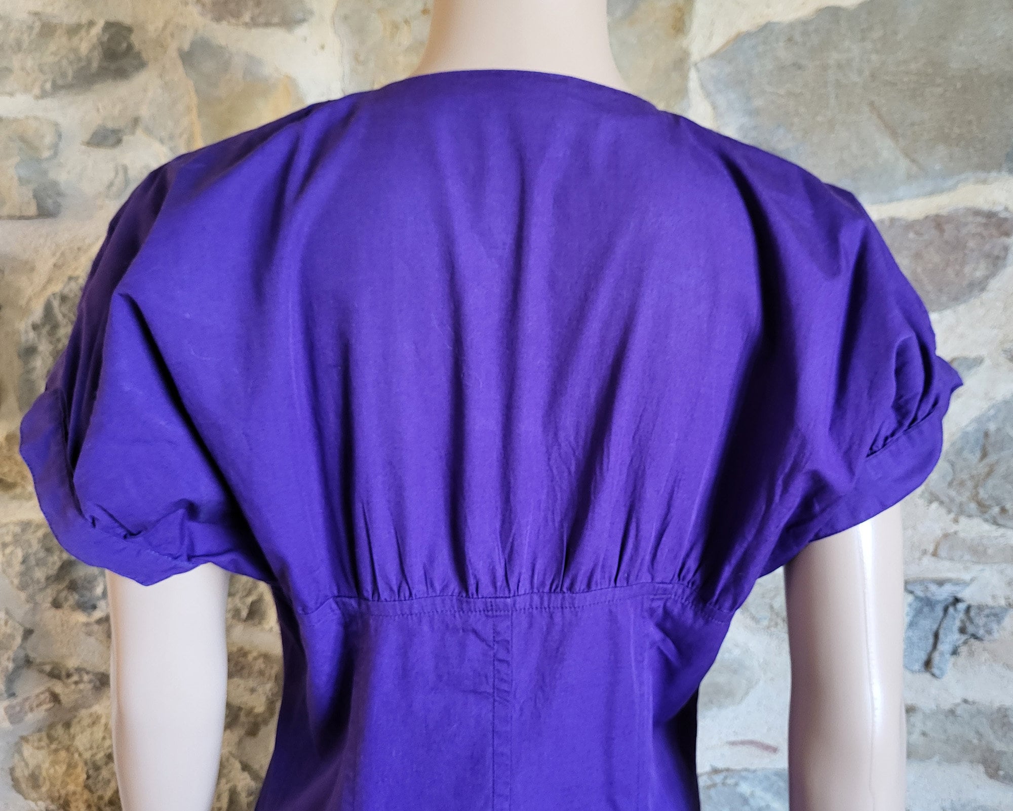 80s Purple Dress, Dropped Waist Dress - Etsy