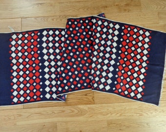 Red White Blue Scarf | Etsy