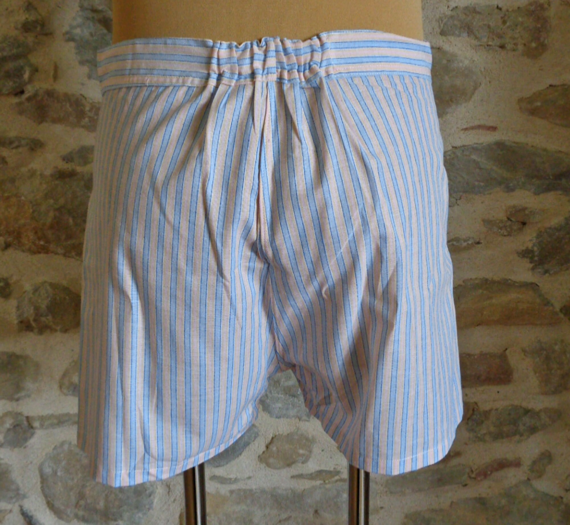 NOS Striped Boxers, Mens Cotton Boxer Shorts, Pastel Stripe Underpants ...