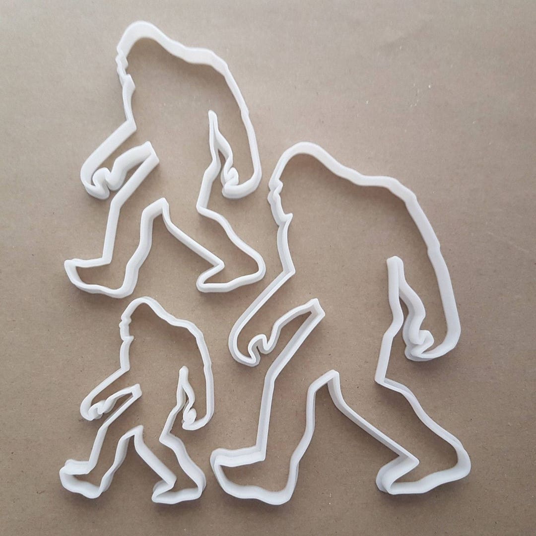 Bigfoot Sasquatch Shape Cookie Cutter Dough Biscuit Pastry Fondant ...
