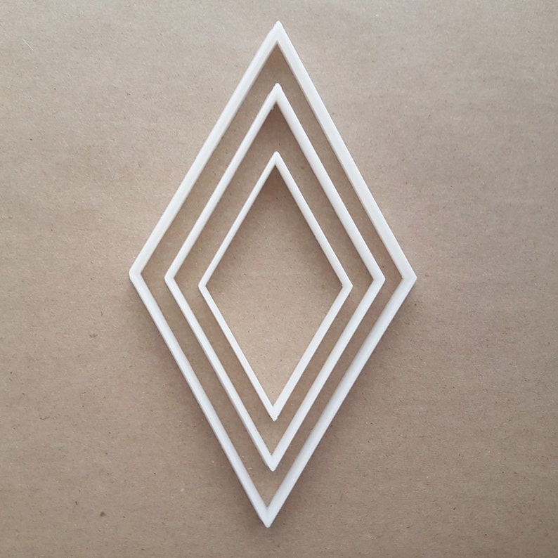 Rhombus Diamond Rhombi Shape Cookie Cutter Dough Biscuit | Etsy