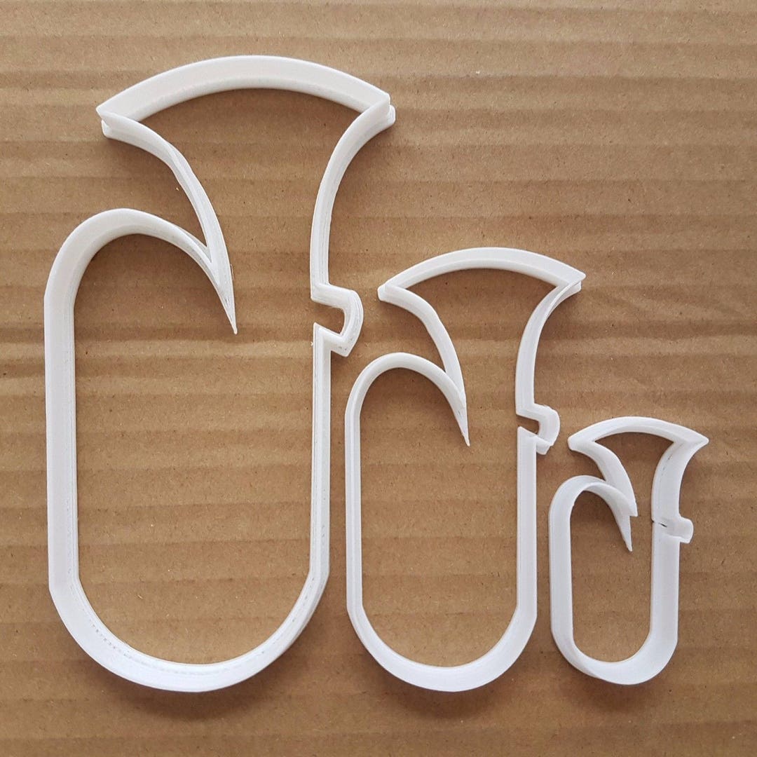 Tuba Instrument Music Shape Cookie Cutter Dough Biscuit Pastry Fondant ...