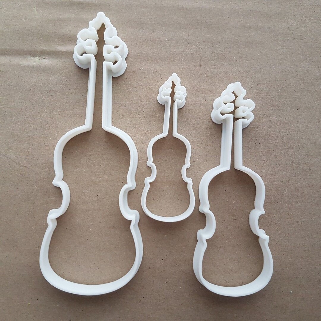 Violin Fiddle Instrument Shape Cookie Cutter Dough Biscuit Pastry ...