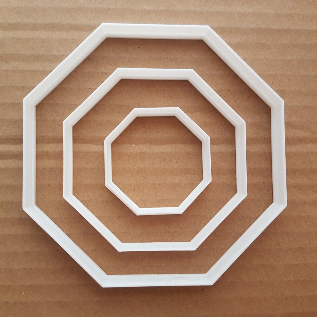 Octogon Frame Plaque Sign Shape Cookie Cutter Dough Biscuit Pastry ...