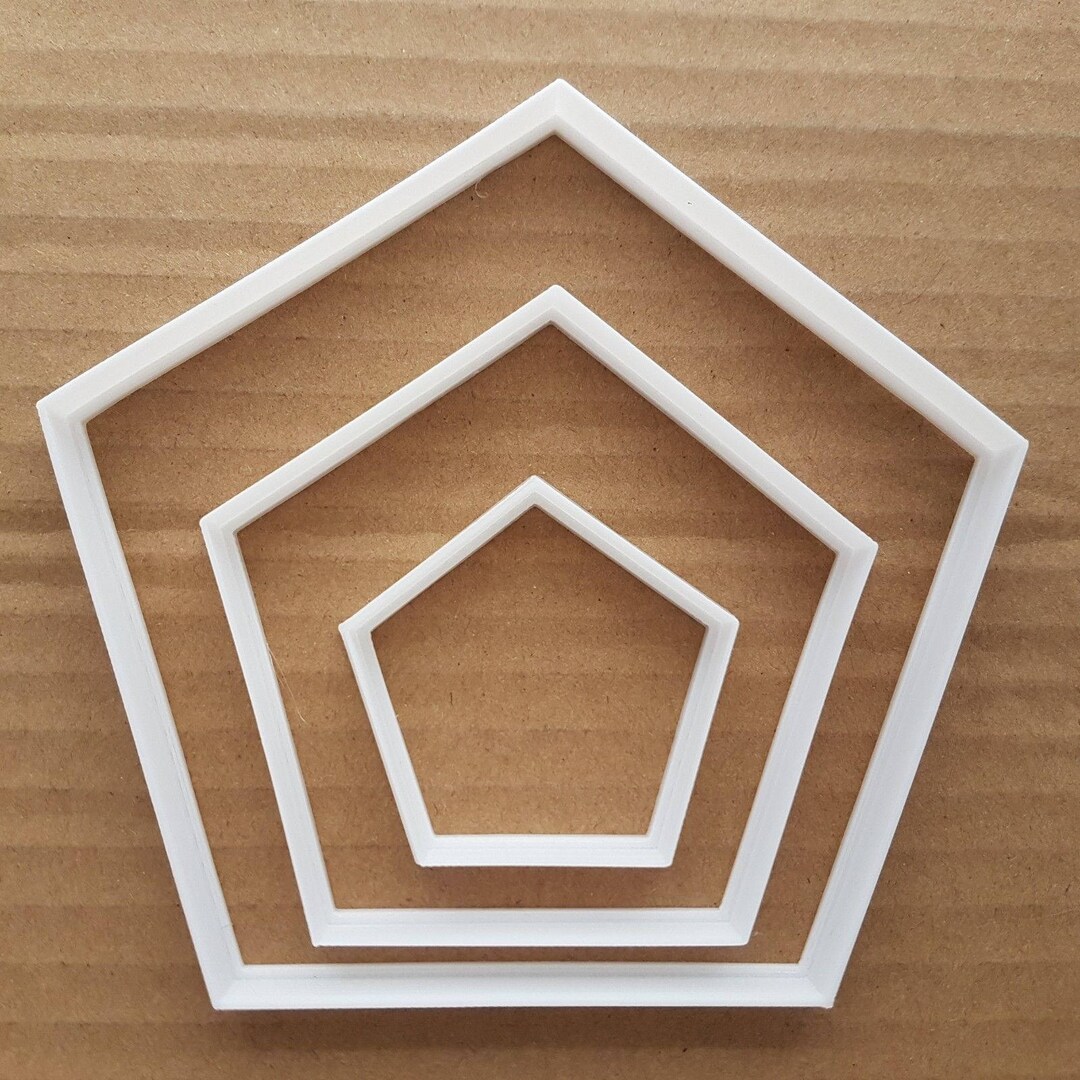Pentagon Symbol Badge Shape Cookie Cutter Dough Biscuit Pastry Fondant ...