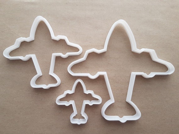 Plane Bomber Jet Fighter Shape Cookie Cutter Dough Biscuit | Etsy