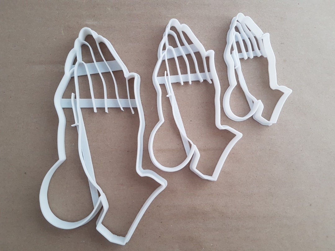 Praying Hands Worship Shape Cookie Cutter Dough Biscuit Pastry Fondant ...