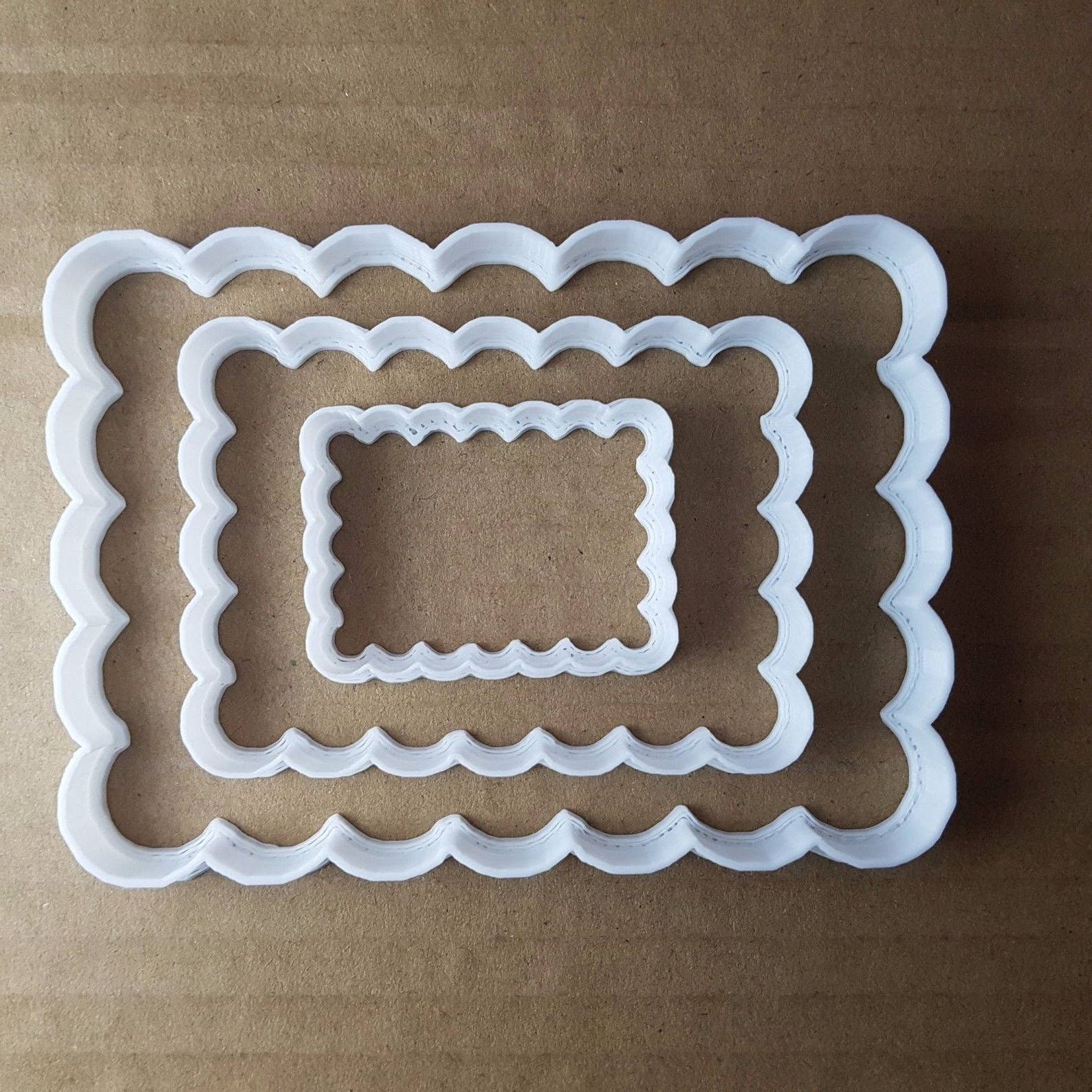 Rectangle Plaque Frame Shape Cookie Cutter Dough Biscuit | Etsy