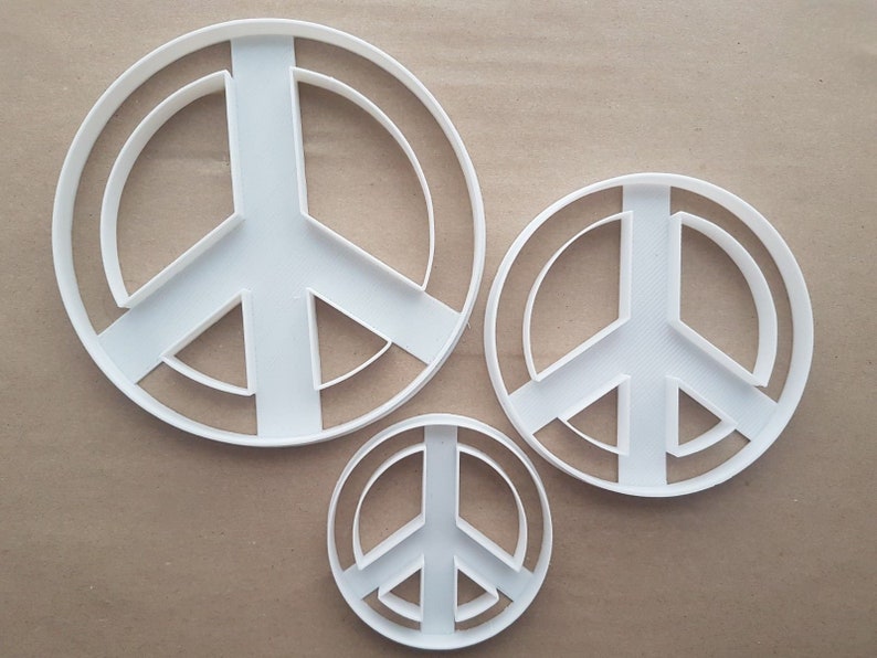 Peace Symbol Sign Shape Cookie Cutter Dough Biscuit Pastry Fondant ...