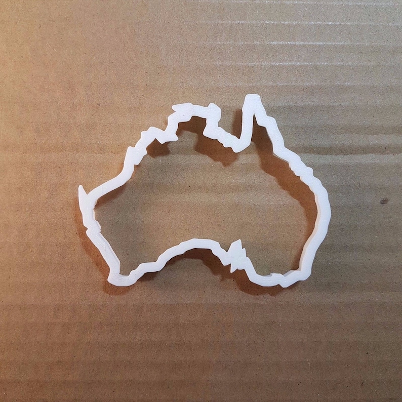 Australia Map Australian Shape Cookie Cutter Dough Atlas Biscuit Pastry ...