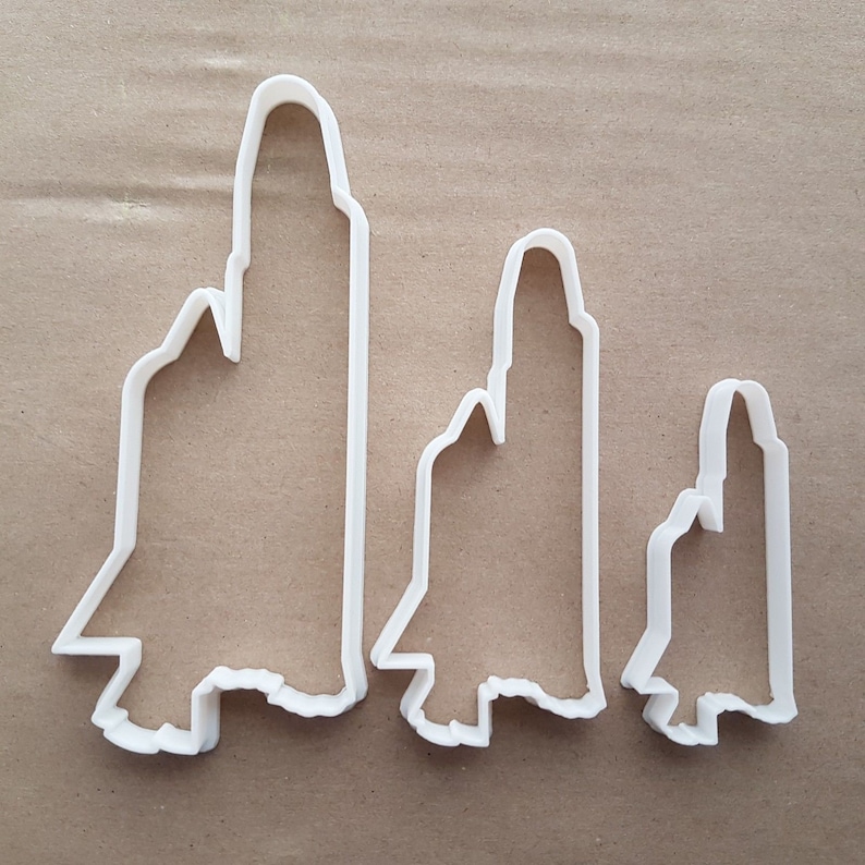 Space Shuttle Rocket Shape Cookie Cutter Dough Biscuit Pastry Fondant ...