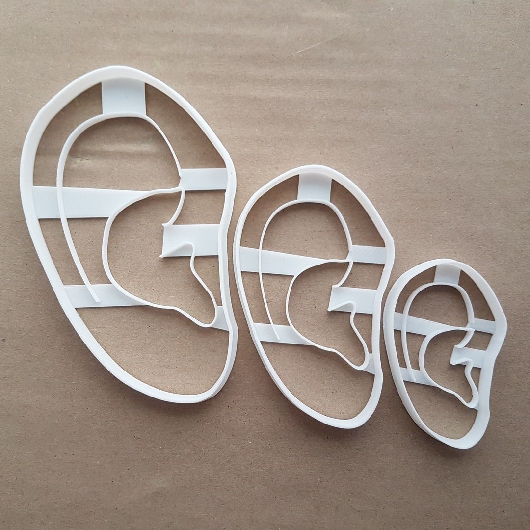 Ear Body Part Human Shape Cookie Cutter Dough Biscuit Pastry Fondant ...