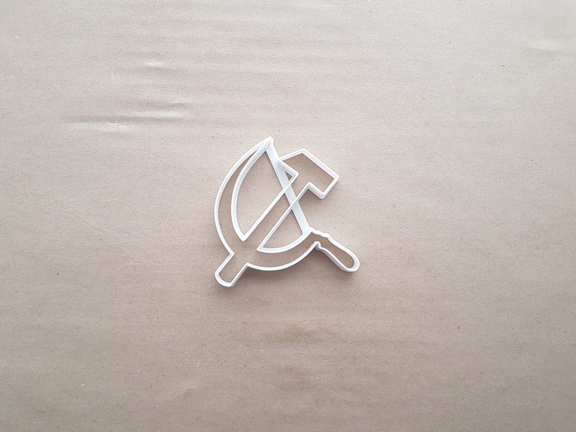 Soviet Union Hammer Sickle Shape Cookie Cutter Dough Biscuit Fondant ...