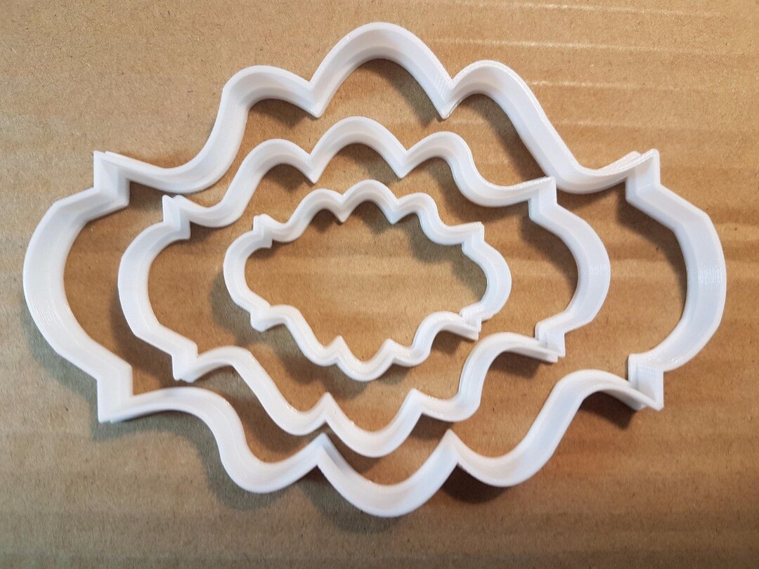 Plaque Mirror Frame Shape Cookie Cutter Dough Biscuit Pastry Fondant ...