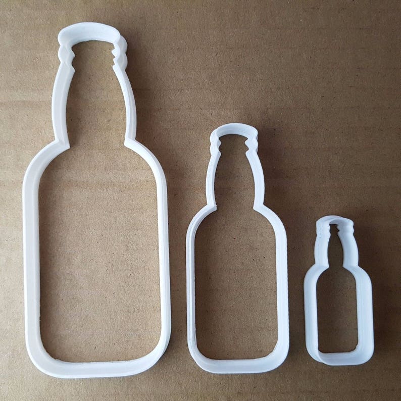 Beer Bottle Alcohol Drink Shape Cookie Cutter Dough Biscuit Etsy