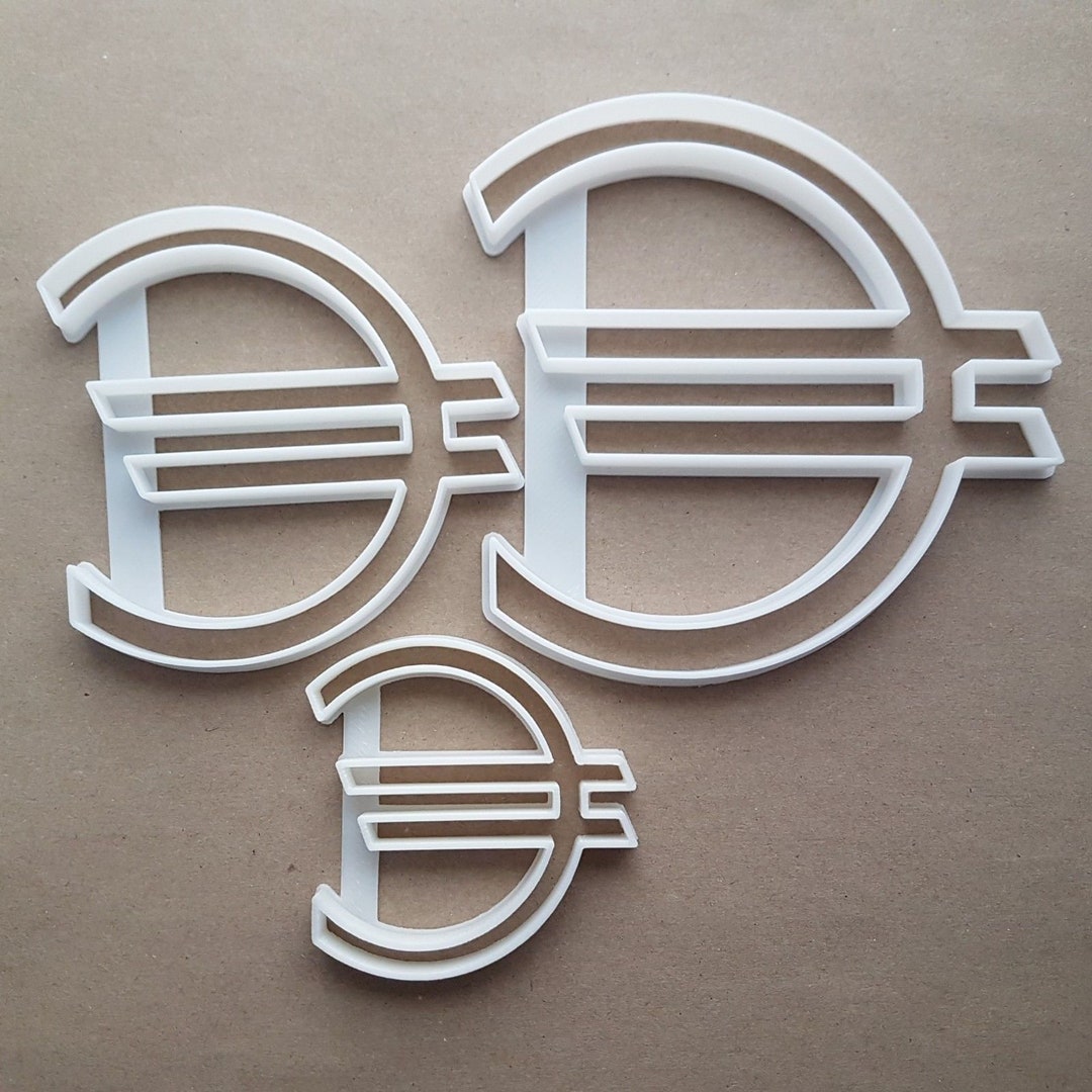 Euro Currency Symbol Icon Shape Cookie Cutter Dough Biscuit Pastry ...