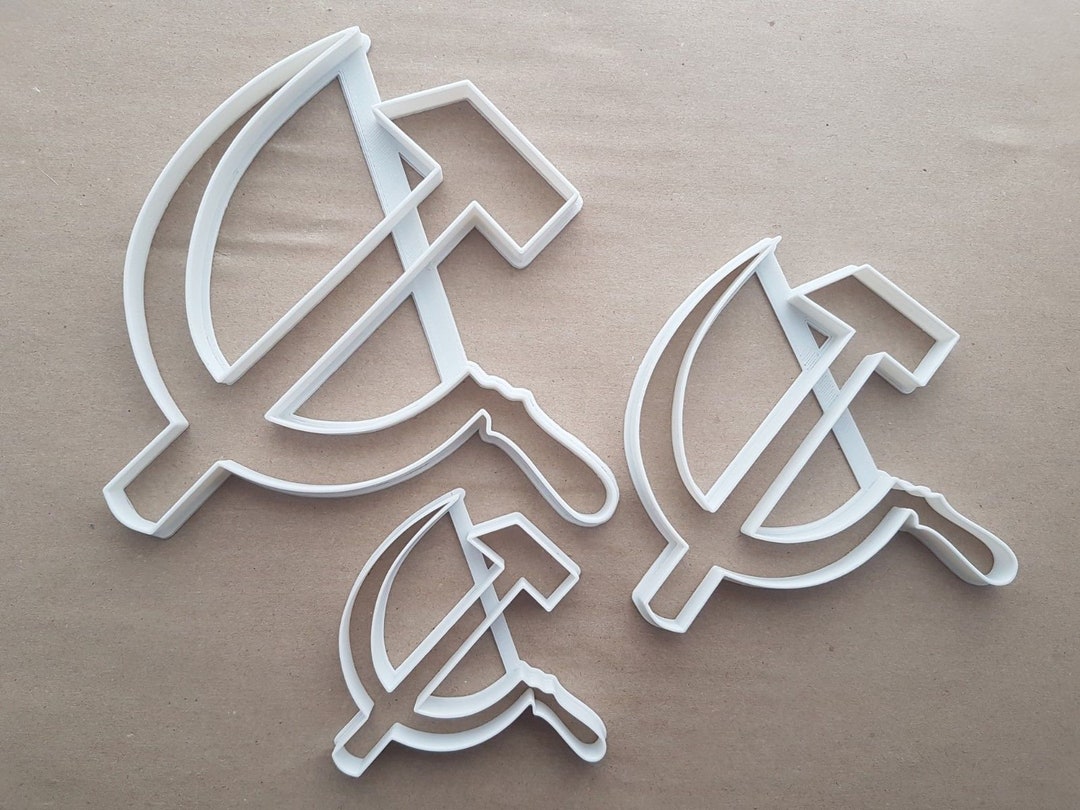 Soviet Union Hammer Sickle Shape Cookie Cutter Dough Biscuit Fondant ...